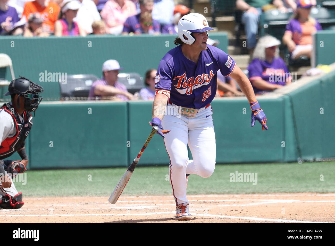 CLEMSON, SC - APRIL 19: Clemson Tigers infielder Collin Priest (99 ...