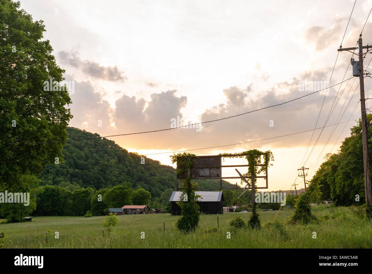 Sites and overgrown structures at the North Carolina - Tennessee State ...