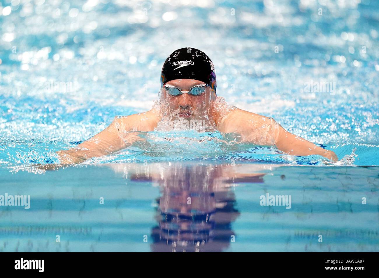 Gregory Butler during the Men's 200m Breaststroke on day five of the ...