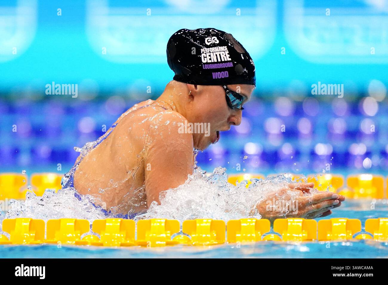 Abbie Wood during the Women's 200m IM on day five of the Aquatics GB ...