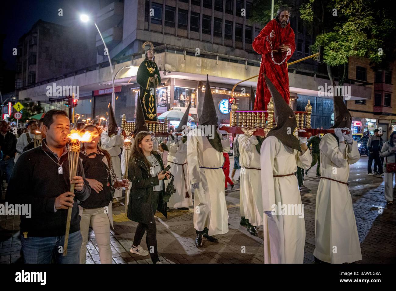 Bogota, Colombia. 18th April, 2025. Holy Week or Semana Santa in Bogota ...
