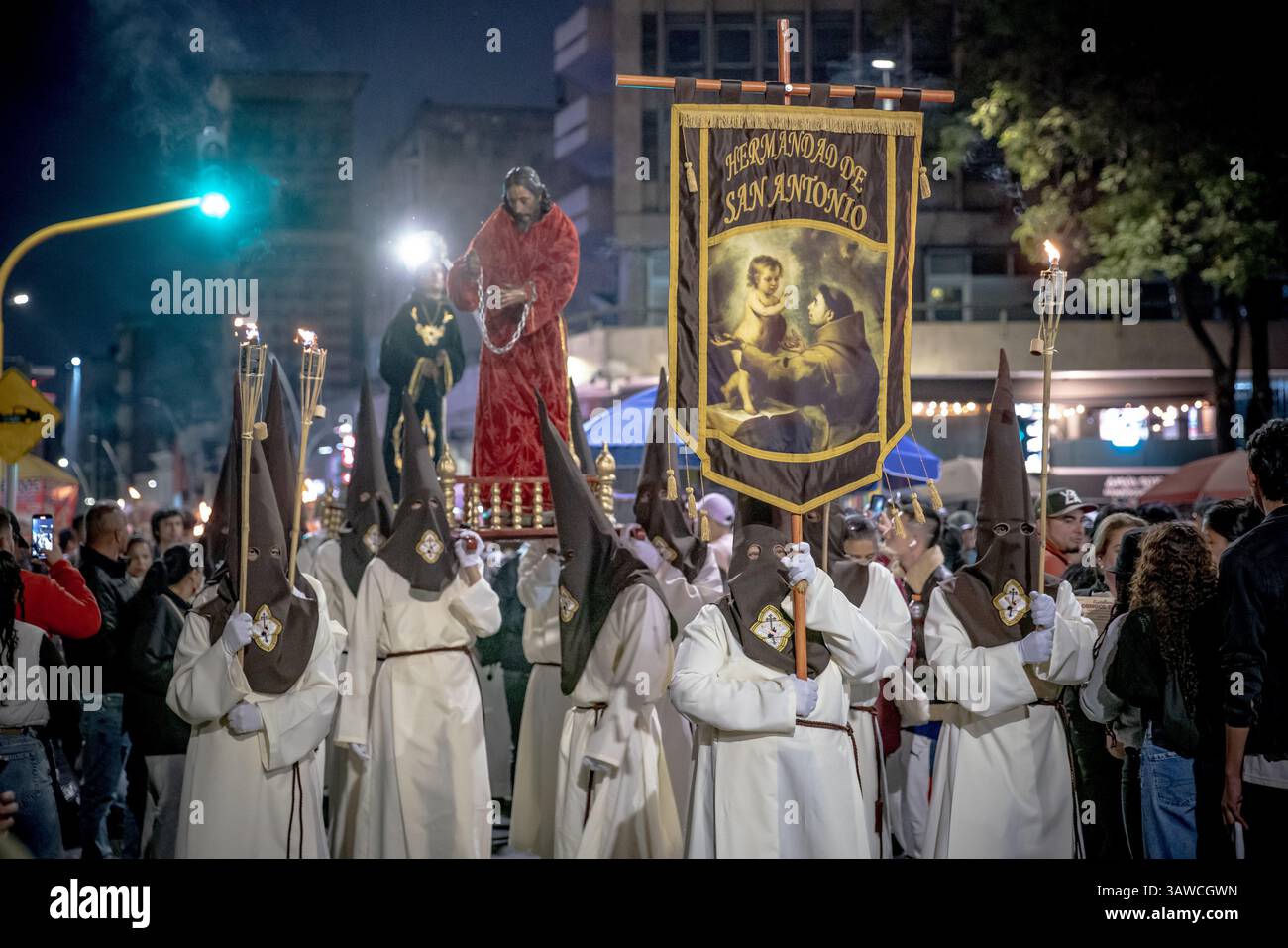 Bogota, Colombia. 18th April, 2025. Holy Week or Semana Santa in Bogota ...