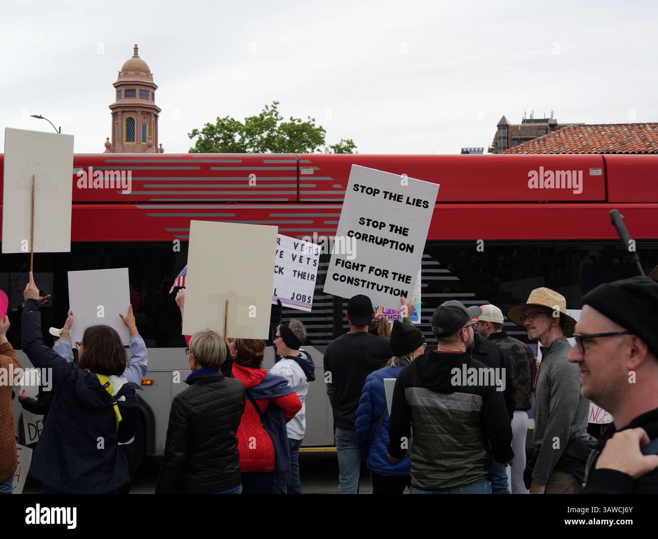 Kansas City, Missouri - April 19, 2025: Hands Off Protest Rally at ...