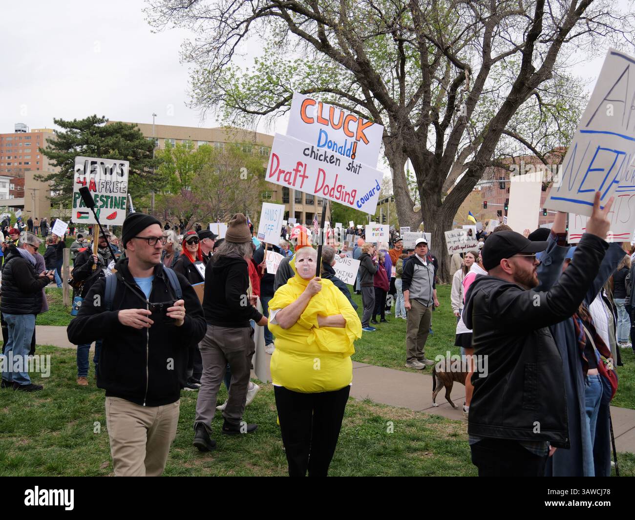 Kansas City, Missouri - April 19, 2025: Hands Off Protest Rally at ...