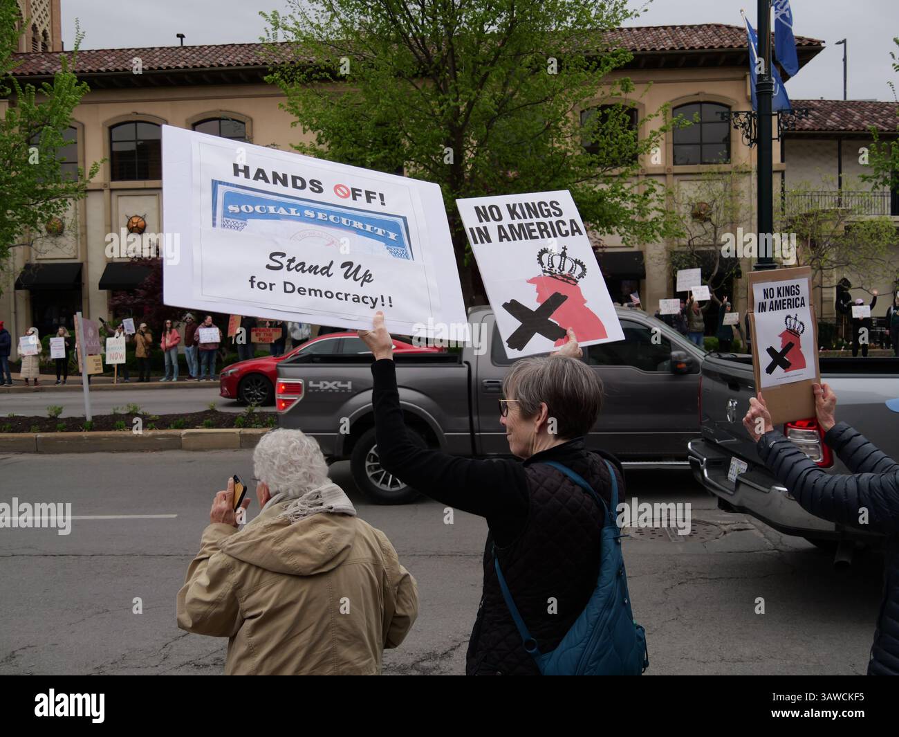 Kansas City, Missouri - April 19, 2025: Hands Off Protest Rally at ...