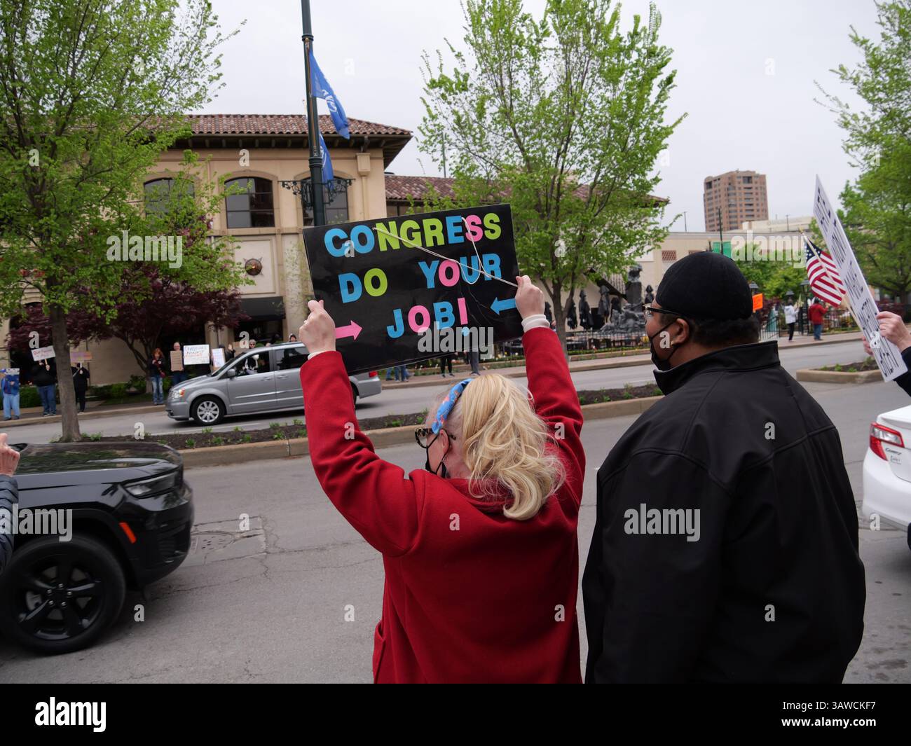 Kansas City, Missouri - April 19, 2025: Hands Off Protest Rally at ...