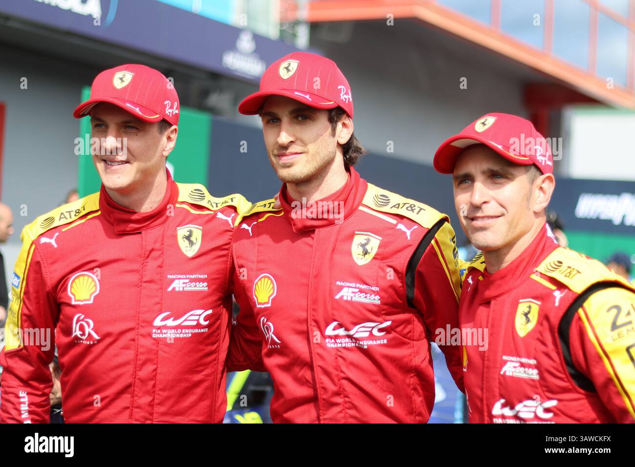 Imola, Italy. 19th Apr, 2025. Ferrari AF Corse Hypercar drivers James ...