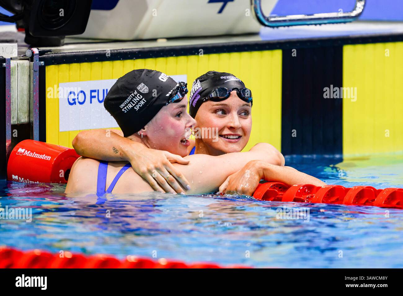 LONDON, UNITED KINGDOM. 19 April, 25. Abbie Wood (right) celebrates ...