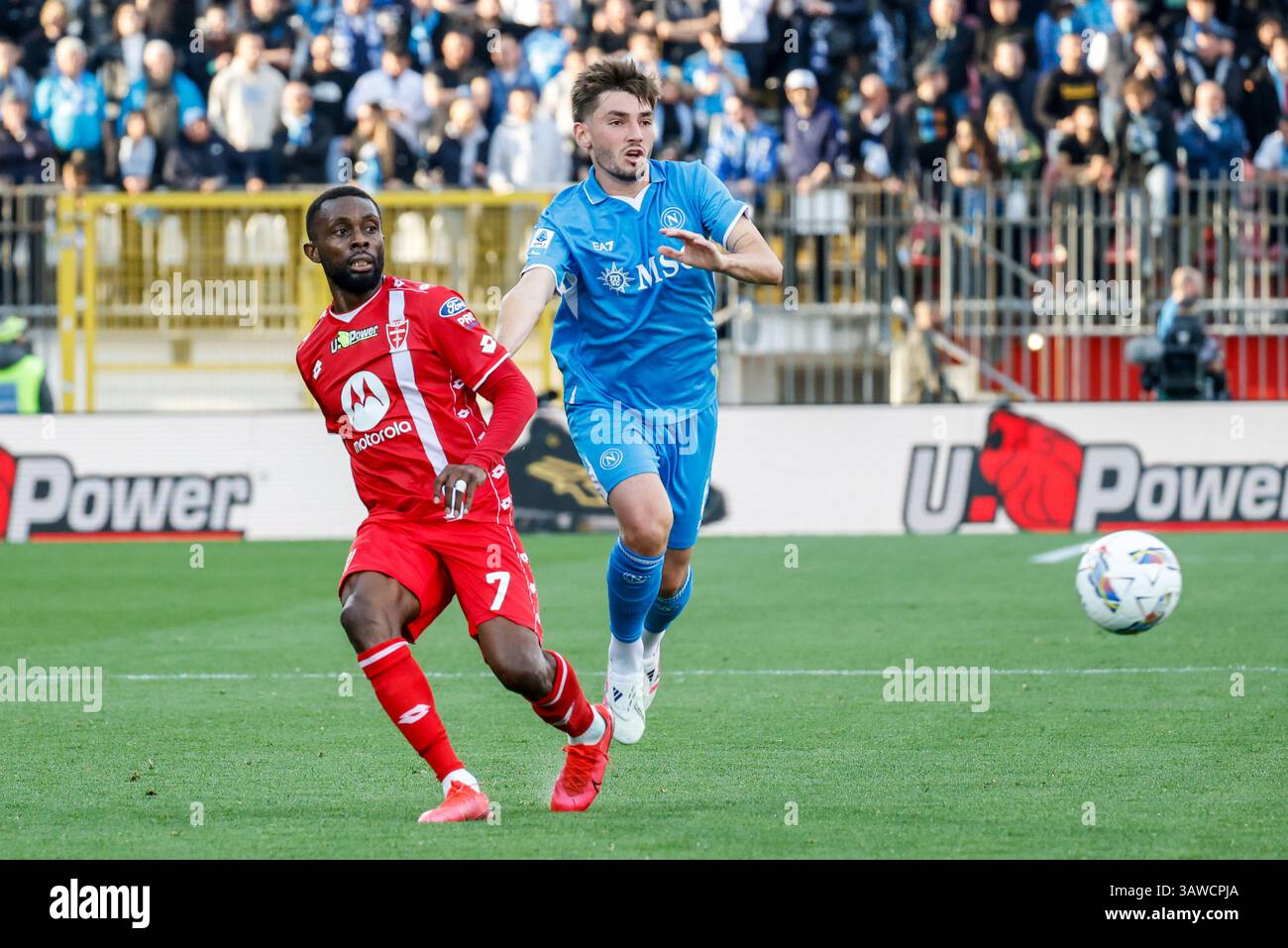 Monza, Italy. 19th Apr, 2025. Akpa Akpro Jean Daniel Monza and Gilmour ...