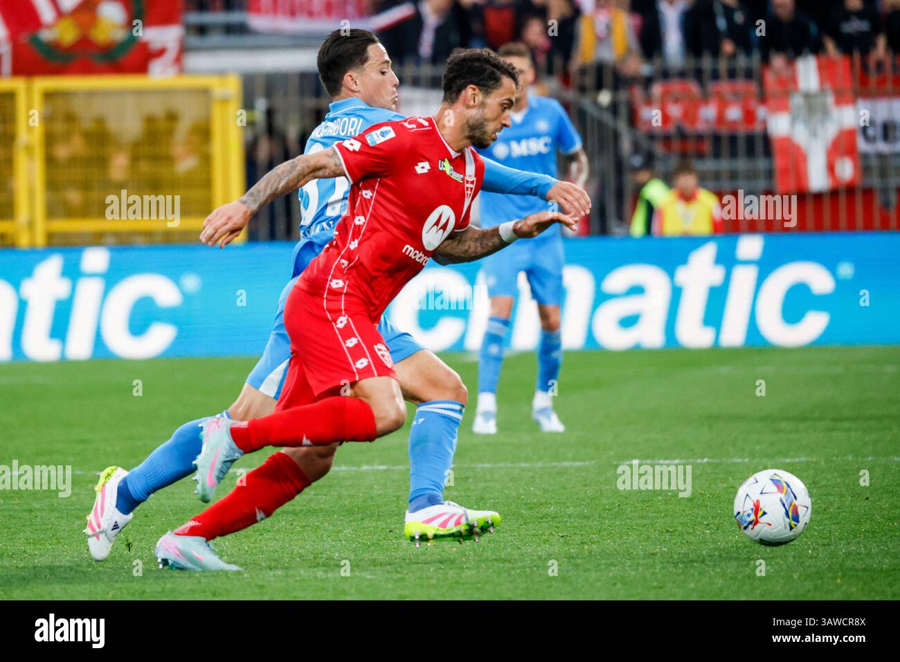 Pereira Pedro Monza and Raspadori Giacomo Napoli during serie A Match ...