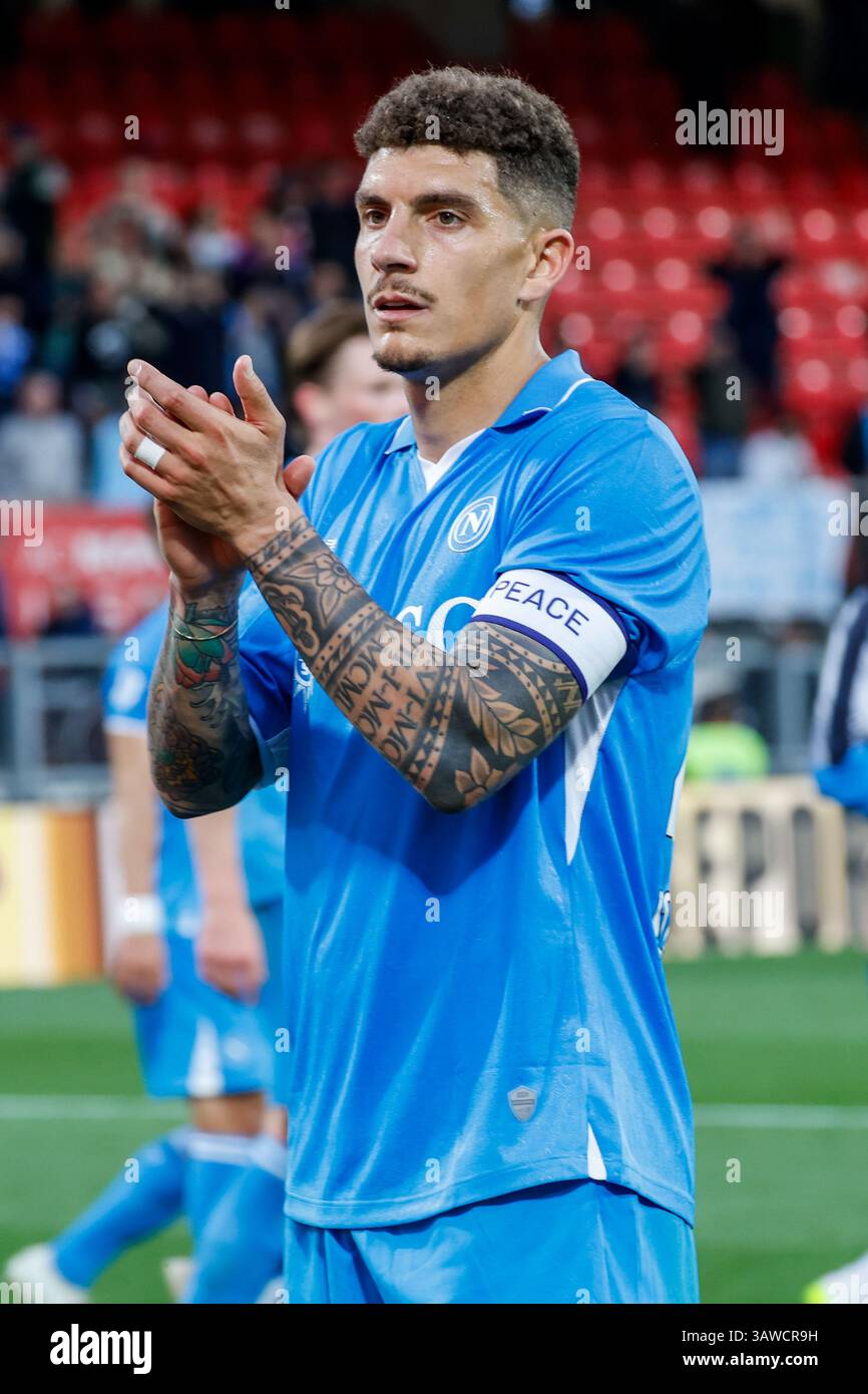 Monza, Italy. 19th Apr, 2025. Di Lorenzo Giovanni Napoli during serie A ...