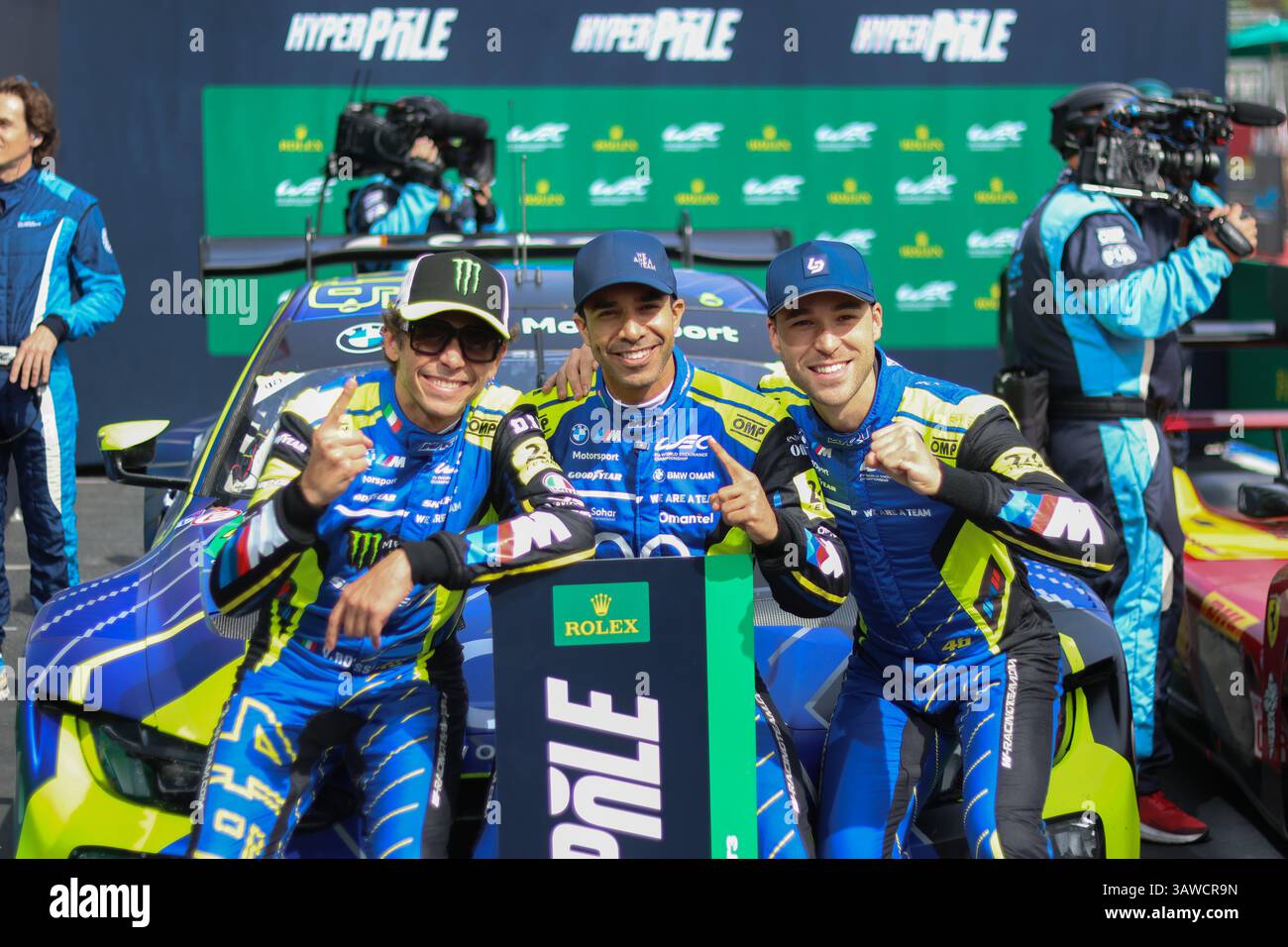 Imola, Italy. 19th Apr, 2025. LMGT3 pole-sitters Valentino ROSSI (ITA ...