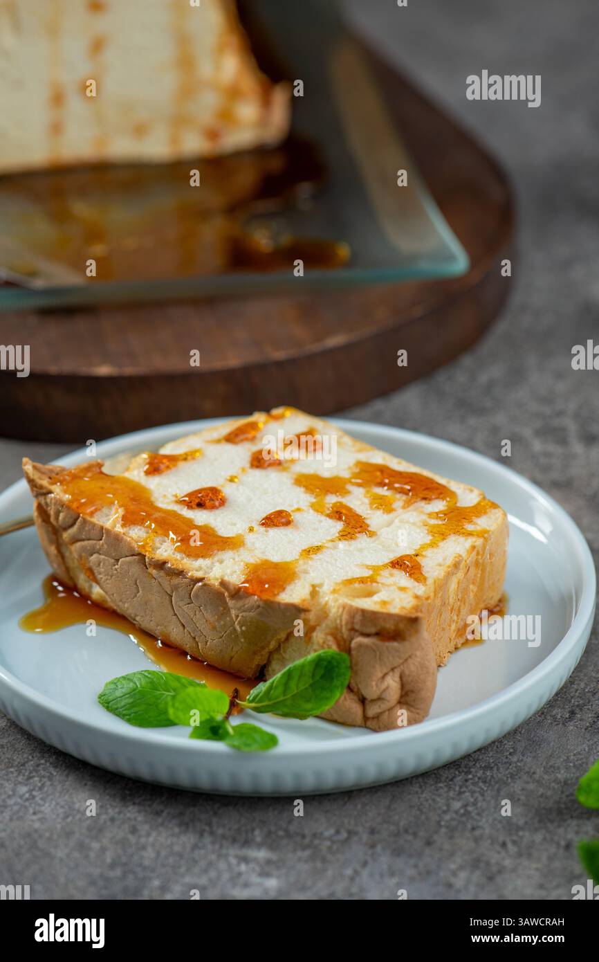 Single tempting slice caramelized hi-res stock photography and images ...