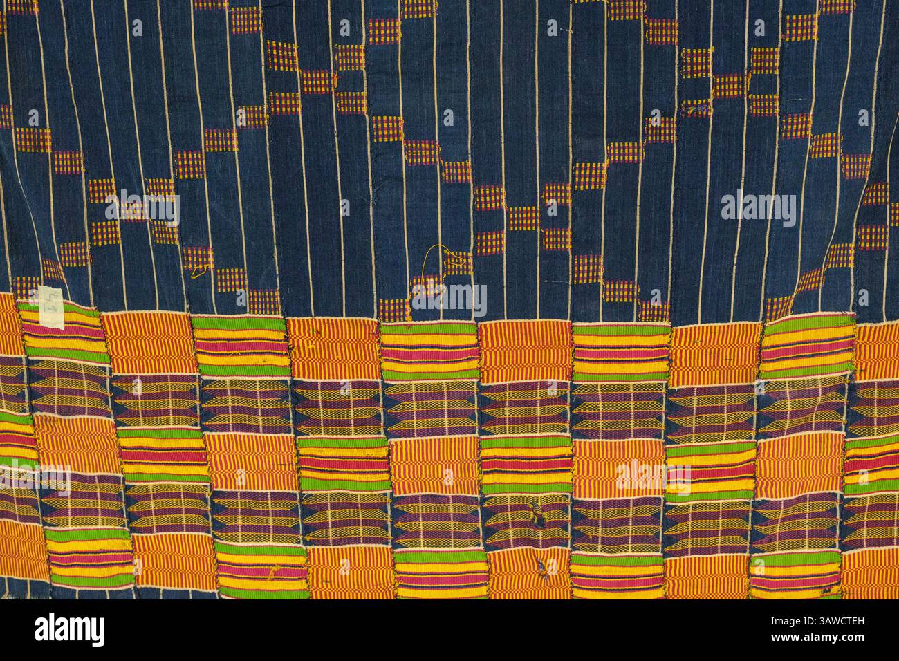 Ghana, Bonwire. Bonwire Kente Museum. One of the oldest examples of ...