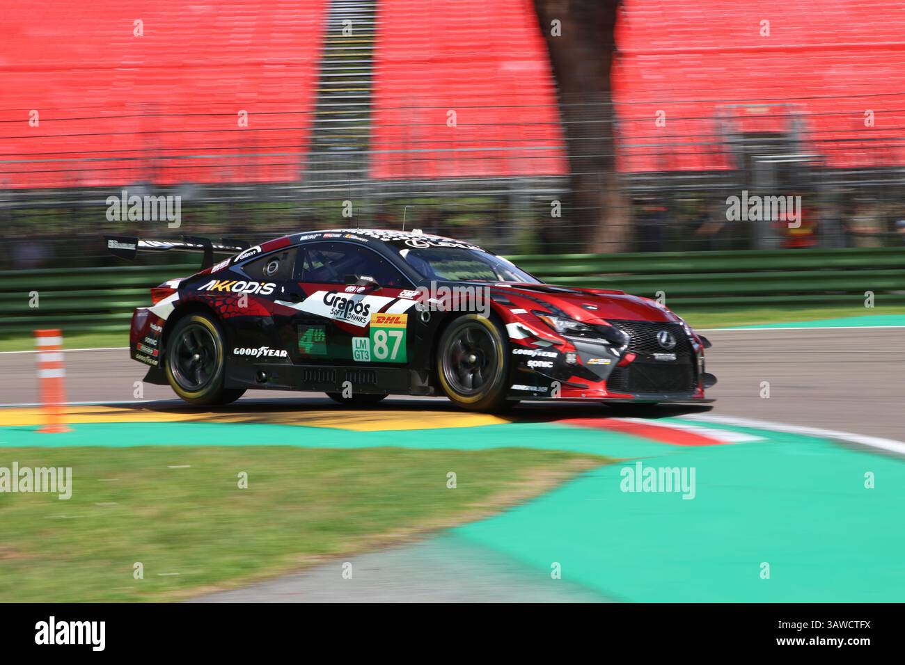 Imola, Italy. 19th Apr, 2025. The #87 Akkodis ASP Team Lexus RC F GT3 ...