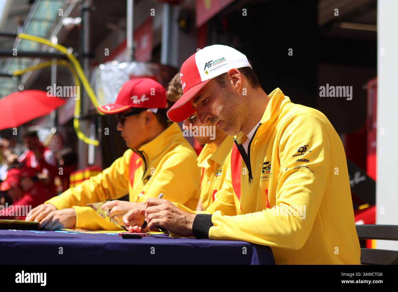 Imola, Italy. 19th Apr, 2025. Robert KUBICA (POL) of FERRARI AF CORSE ...
