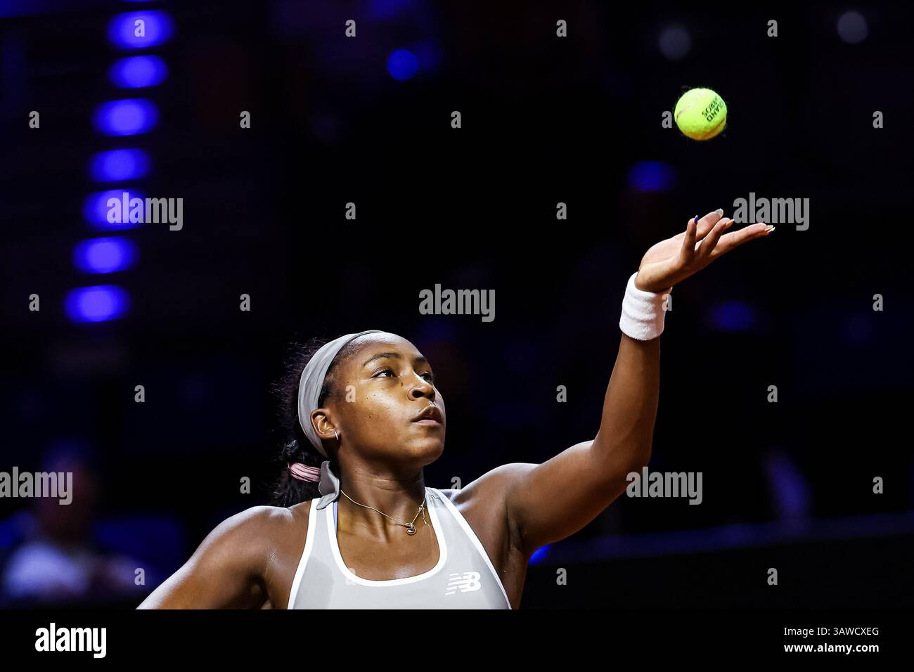 Stuttgart, Deutschland. 19th Apr, 2025. Im Bild Coco Gauff Coco Gauff USA vs Jasmine Paolini ITA ...