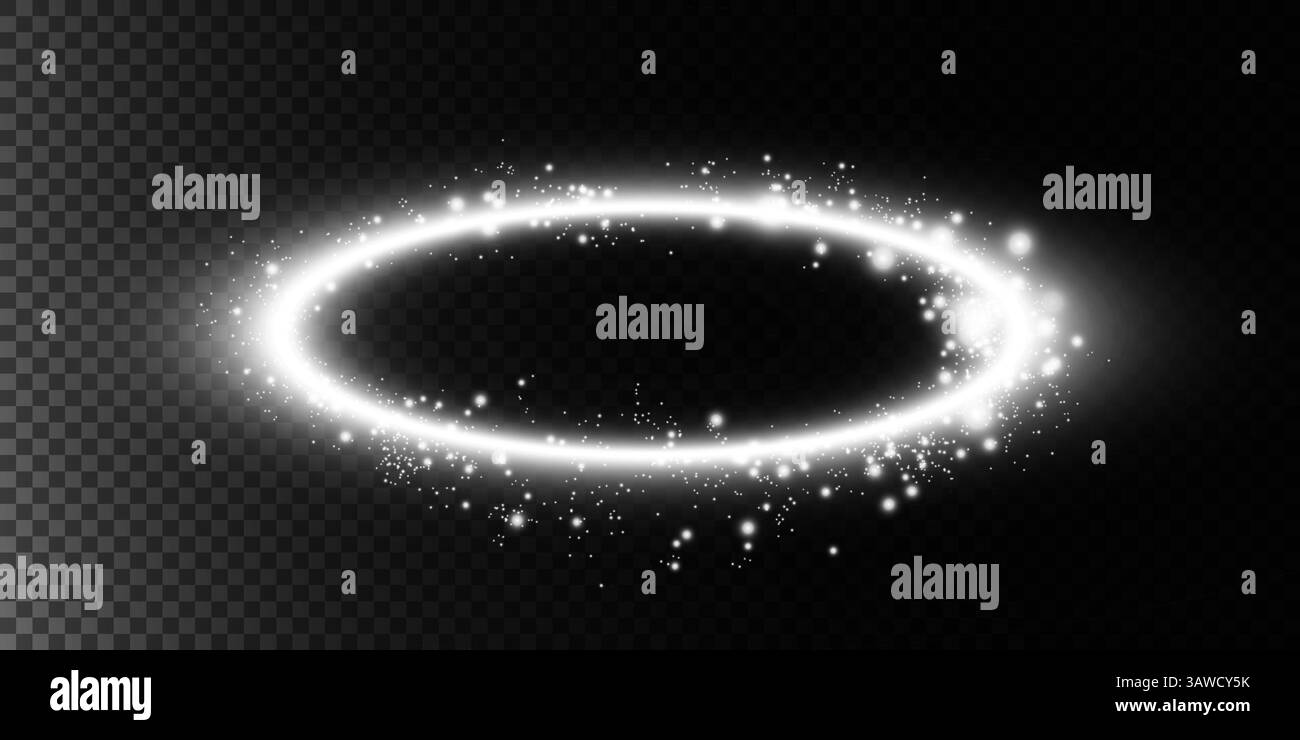 A Glowing Sparkling Circular Light Effect designed specifically for ...