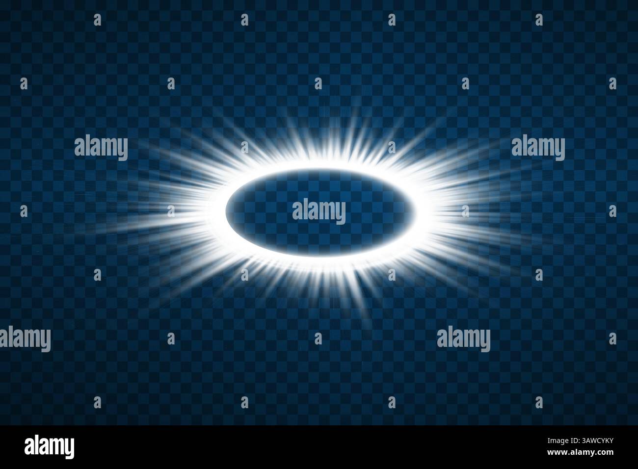 An Illuminated Oval featuring a captivating Radiant Glow Effect that ...