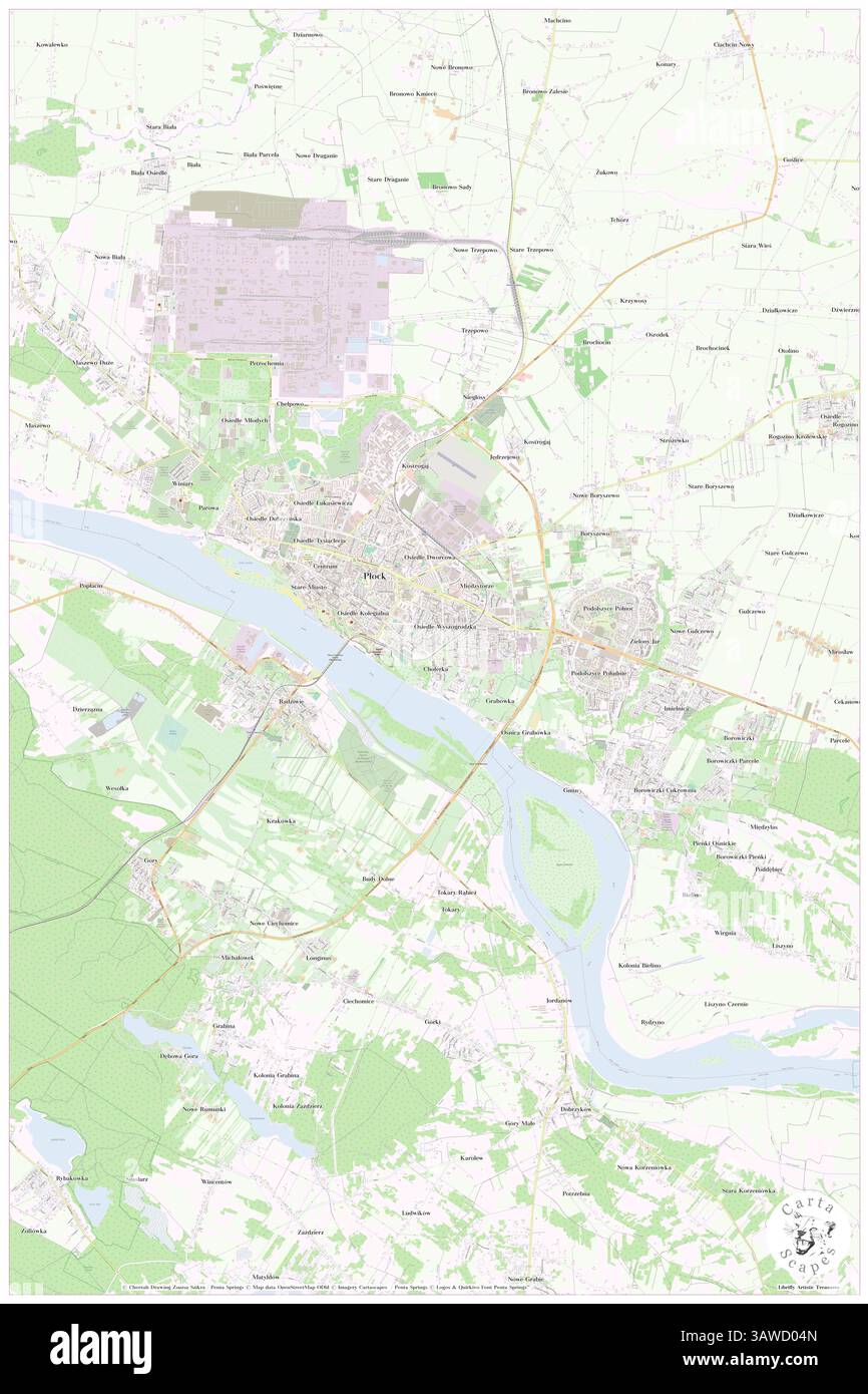 Map of plock hi-res stock photography and images - Alamy