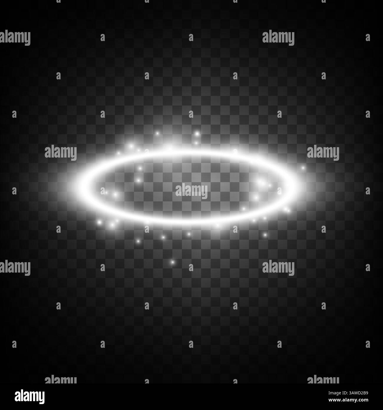 An Enchanting Glowing Blue Halo Effect Enhanced with Sparkles and Light Rays for an Aesthetic ...