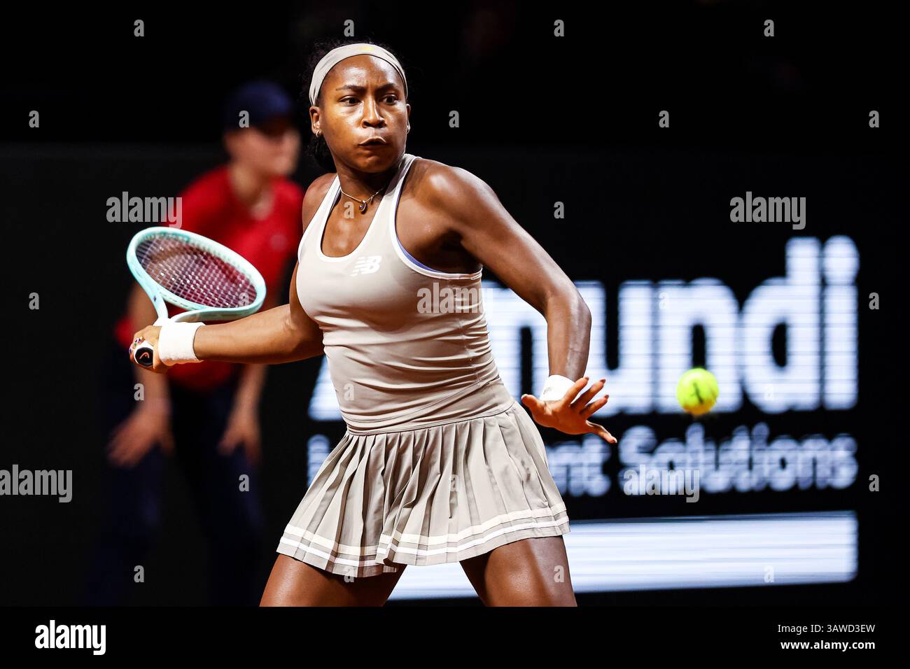 Stuttgart, Deutschland. 19th Apr, 2025. Im Bild Coco Gauff Coco Gauff USA vs Jasmine Paolini ITA ...
