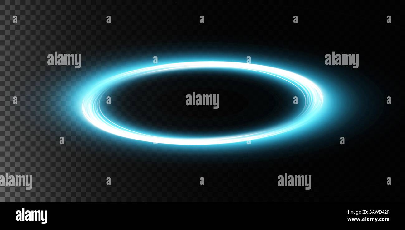 A Beautiful Glowing Blue Halo Effect Displayed on a Dark Background for ...