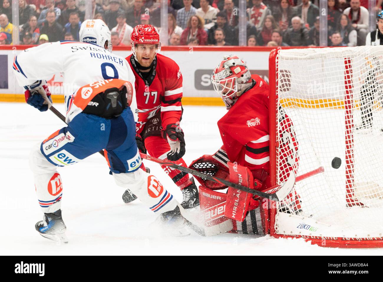 Lausanne Switzerland, 04 19 2025: Kevin Pasche (goalkeeper) of Lausanne ...