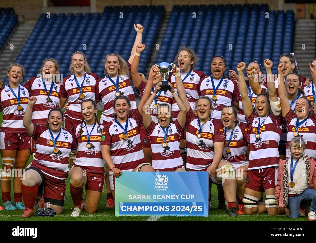 Watsonians v Hillhead Jordanhill RFC Stock Photo - Alamy