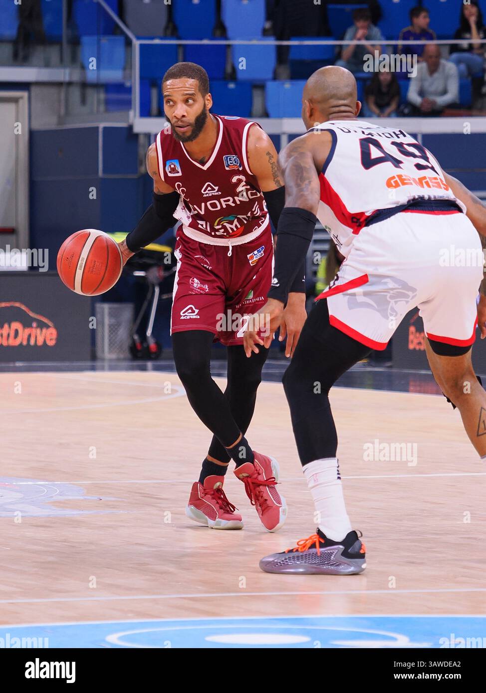 Adrian Banks (Biemme Libertas Livorno) during Wegreenit Urania Milano ...