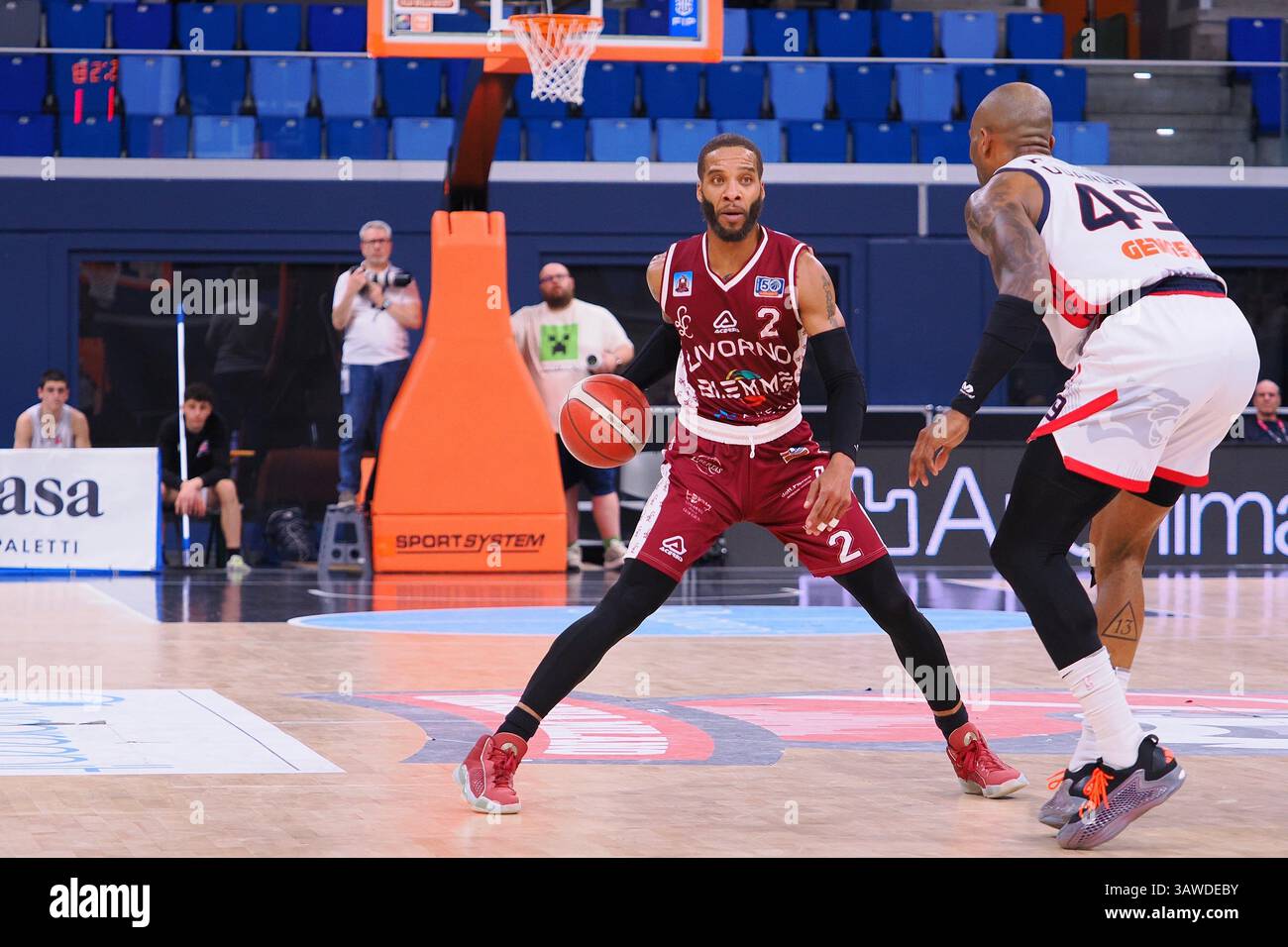 Adrian Banks (Biemme Libertas Livorno) during Wegreenit Urania Milano ...