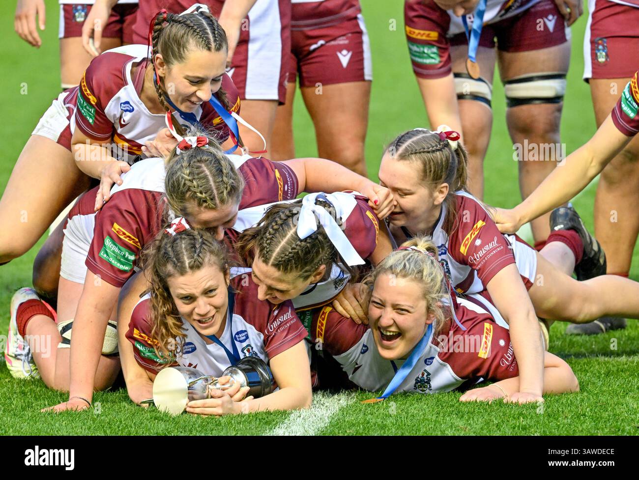 Watsonians v Hillhead Jordanhill RFC Stock Photo - Alamy