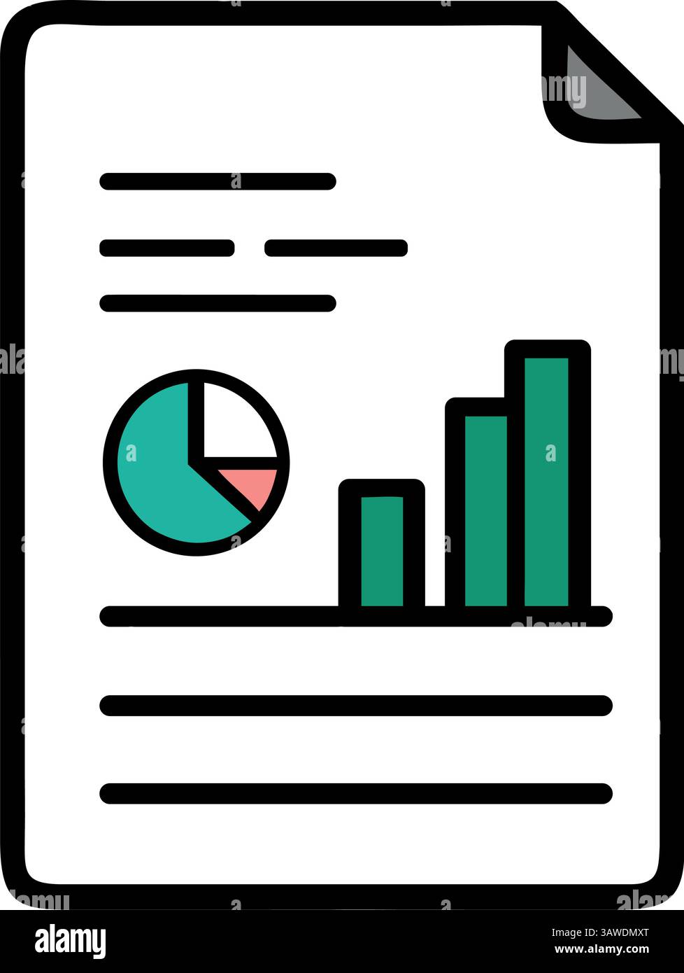 Accounting Software Pie Chart Document Financial Report Dashboard Icon ...