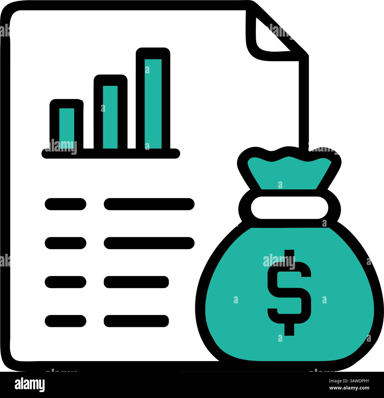 Accounting Software Report Bag Money Chart Document Statement Icon ...