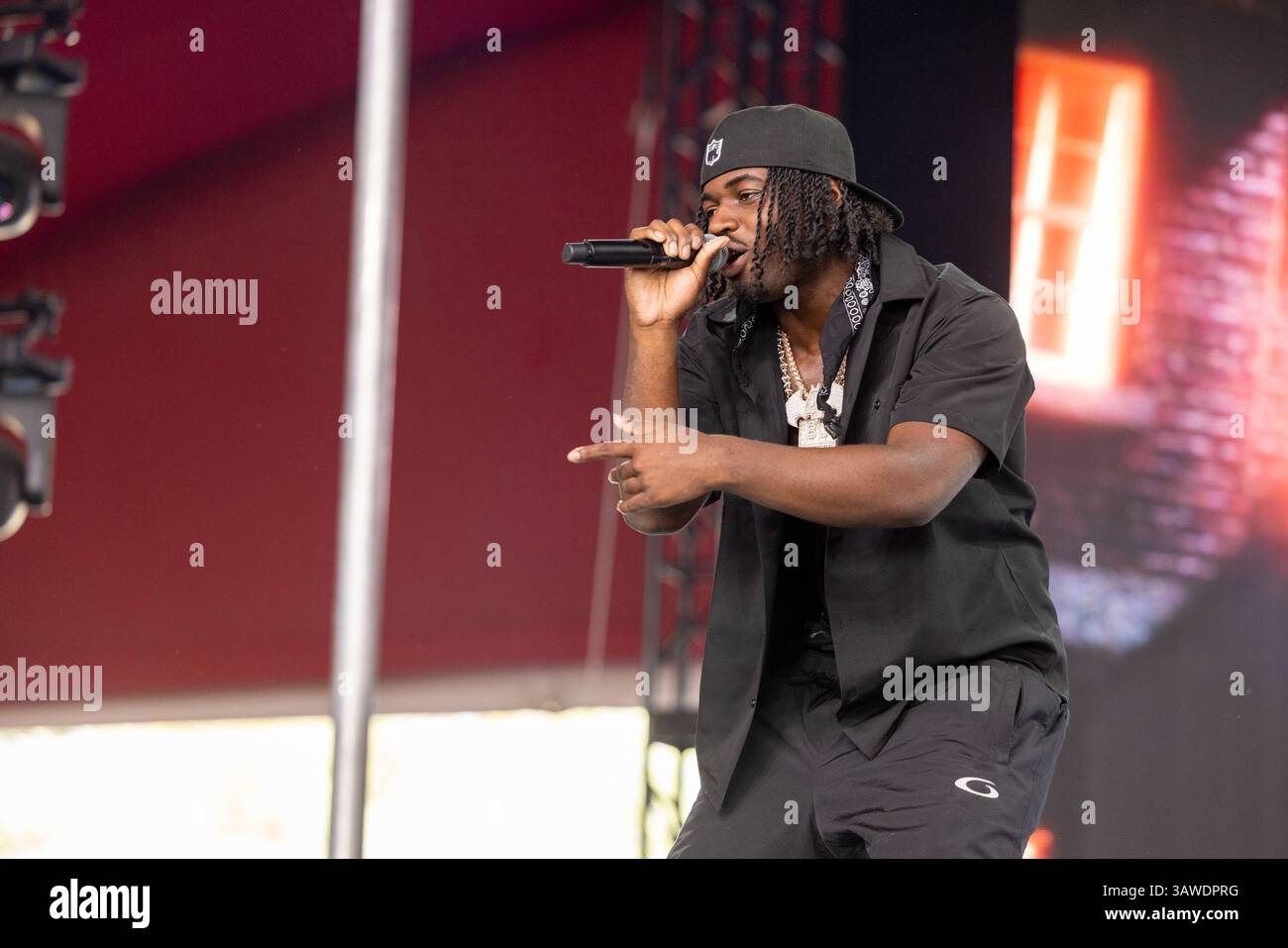 Singer 4Batz (Neko Bennett) during the Coachella Music Festival at ...