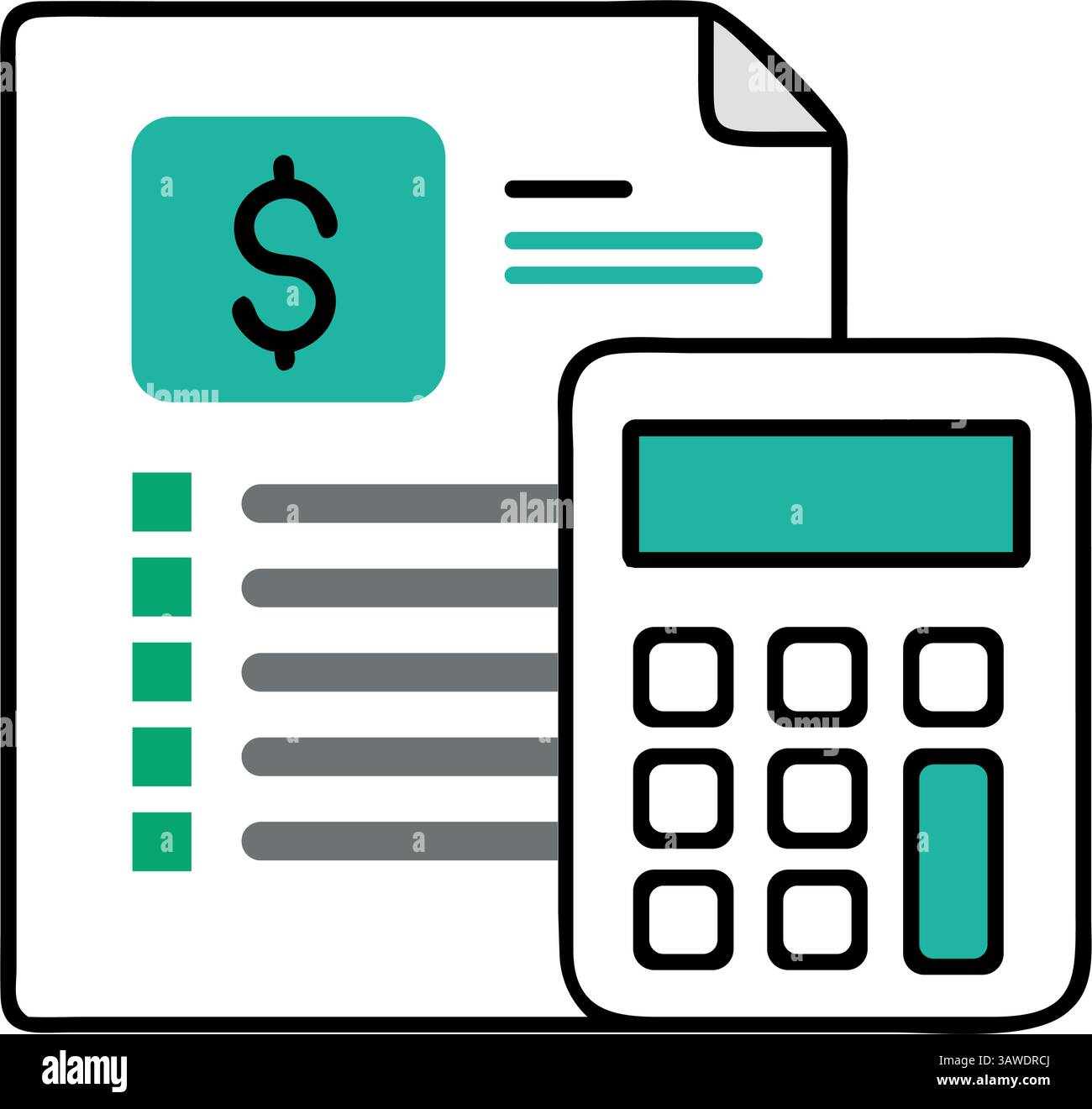 Accounting Software Tax Document Calculator Payment Sheet Finance Icon ...