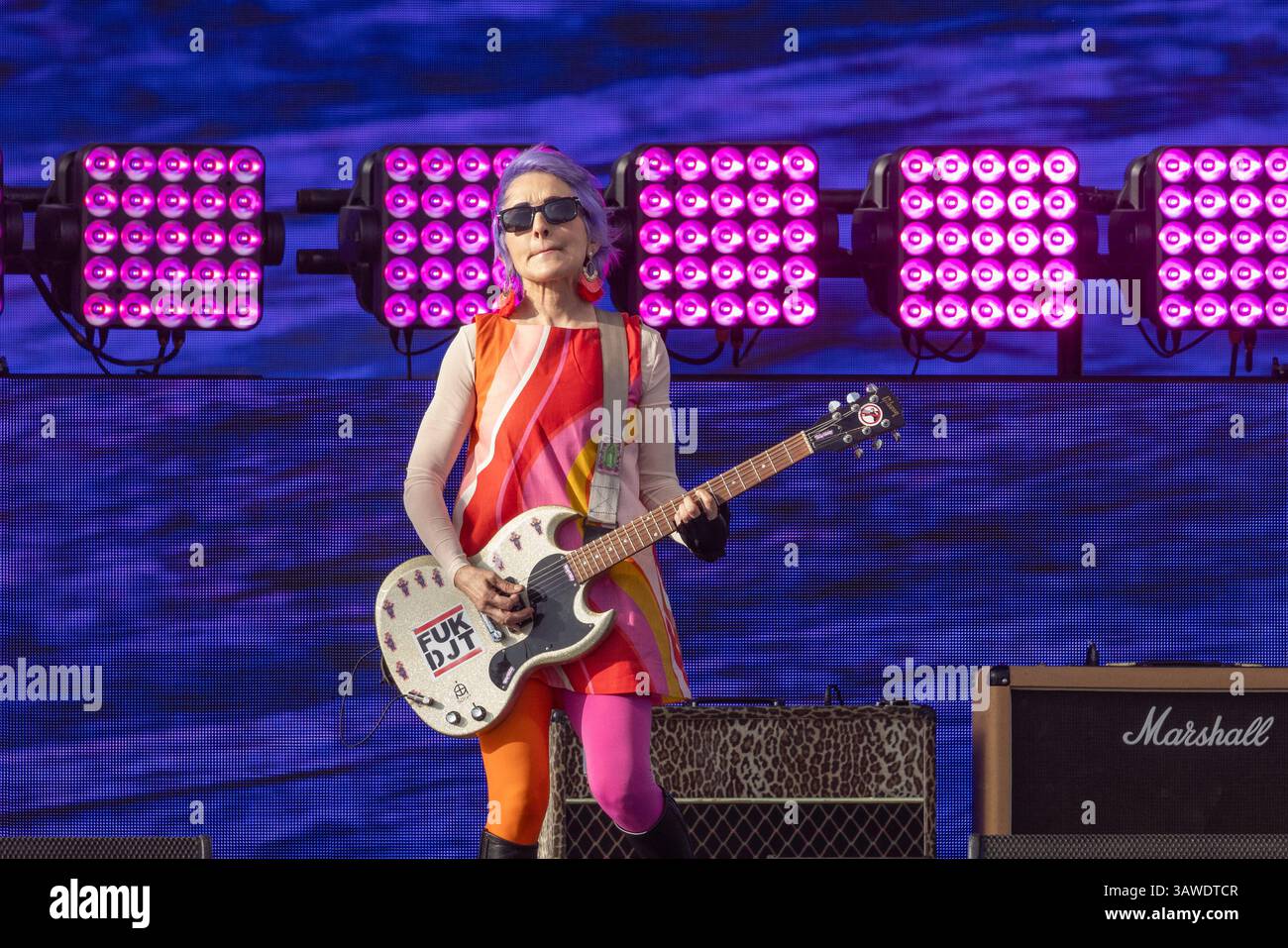 Indio, USA. 18th Apr, 2025. Jane Wiedlin of The Go-Gos during the ...