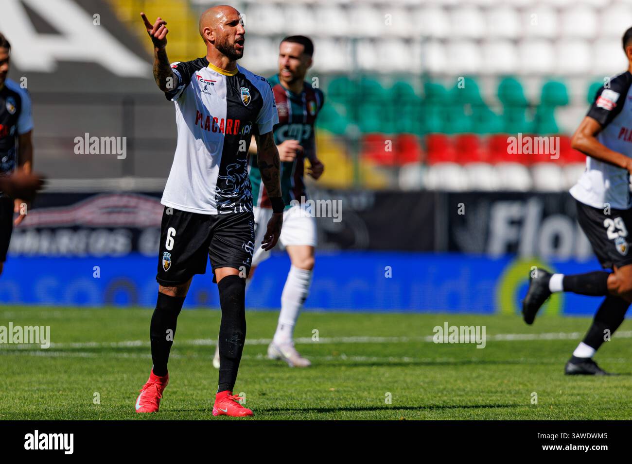 Angelo Neto seen during Liga Portugal game between teams of CF Estrela ...