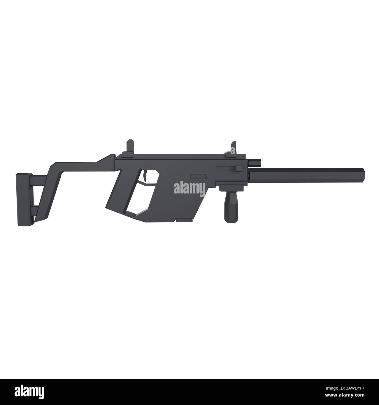 Detailed design of a modern firearm showcasing its features Stock Photo ...