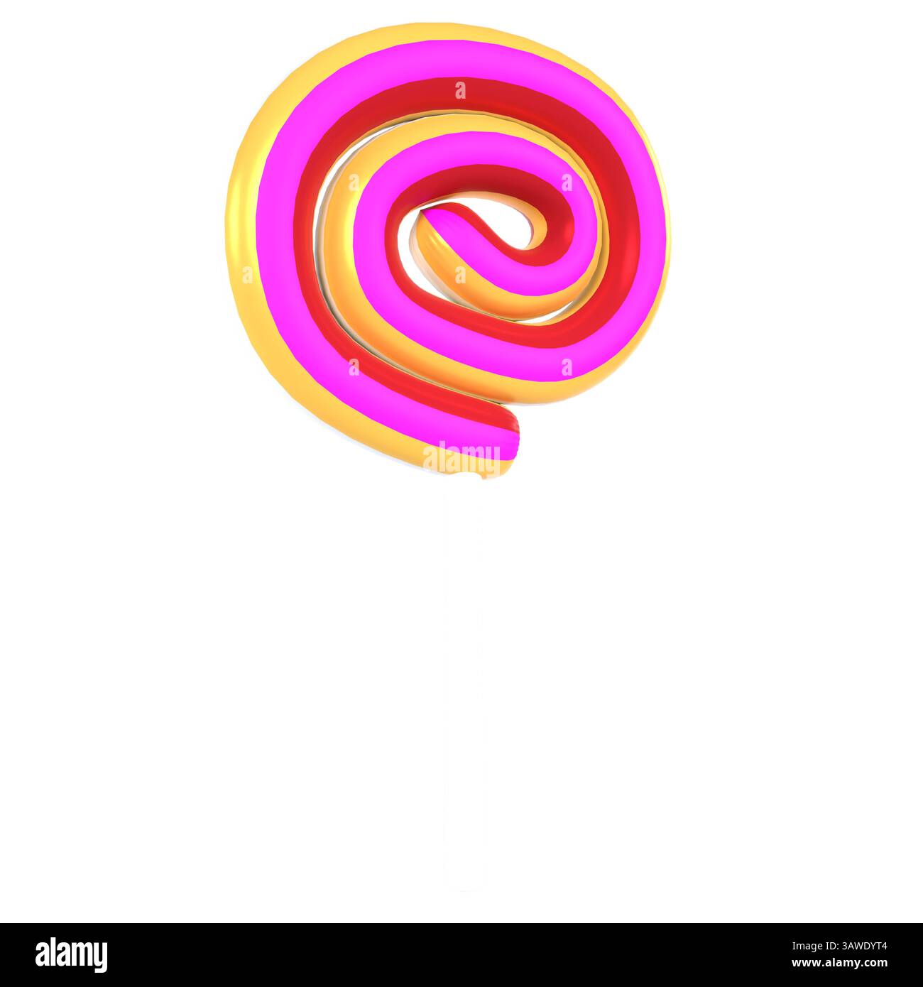 Colorful spiral design isolated on white background Stock Photo - Alamy