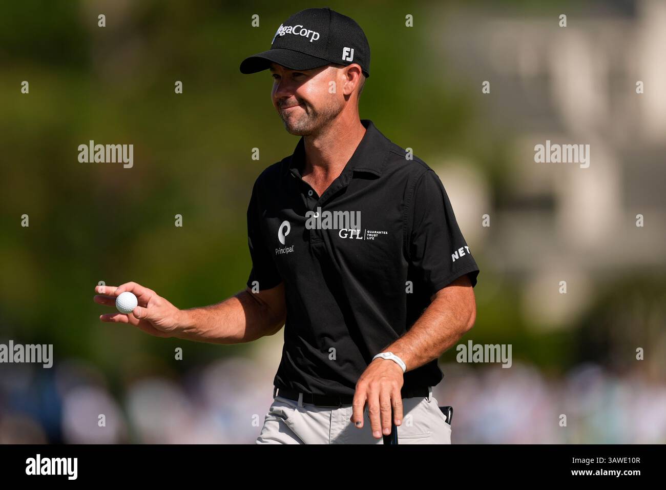 Brian Harman walks off the 16th green during the third round of the RBC ...