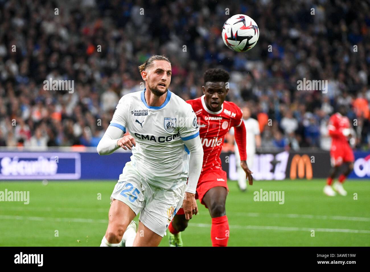 France. 19th Apr, 2025. 25 Adrien RABIOT (om) during the Ligue 1 ...