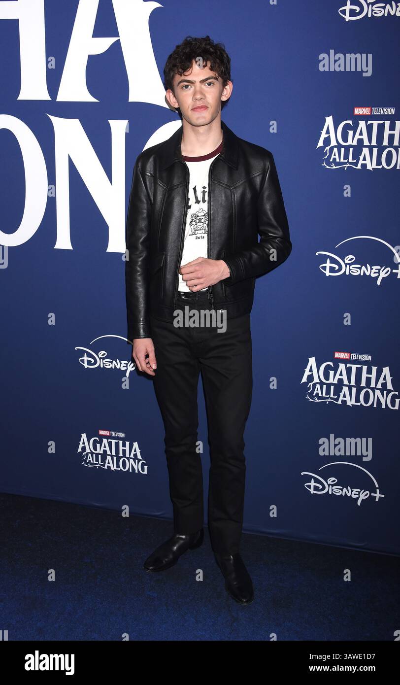 Joe Locke arriving to Disney’s “Agatha All Along”Los Angeles official ...