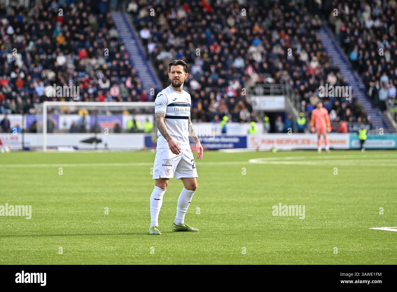 Falkirk, Scotland, UK. 19th April, 2025. Dylan Easton of Raith Rovers ...