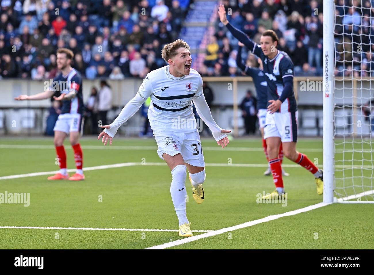 Falkirk, Scotland, UK. 19th April, 2025. Aiden Marsh of Raith Rovers ...