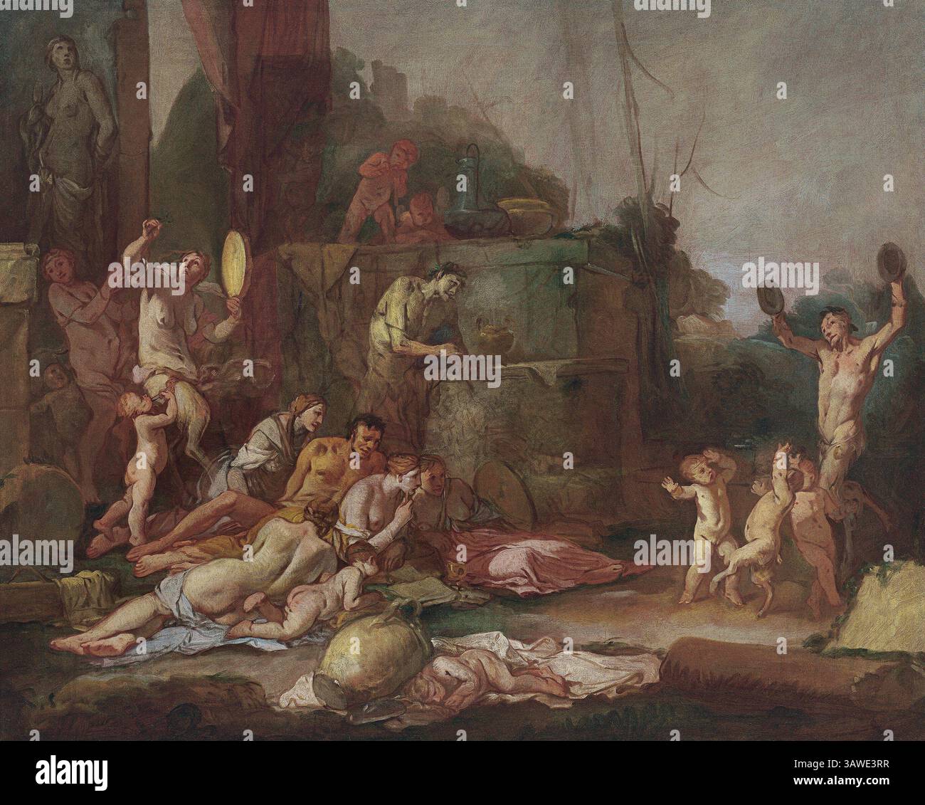 Title: Bacchanal Artist: Giulio Carpioni Date: 1660–1665 Technique: Oil ...