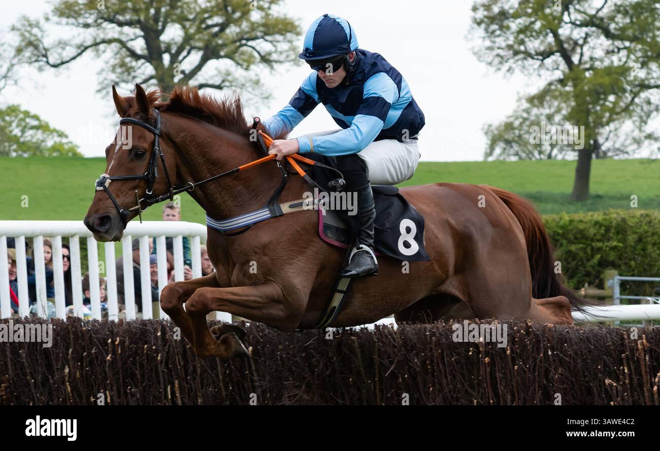 Chaddesley Corbett, Worcs, UK. 19th Apr, 2025. Jeux D'Eau and Mr Huw ...