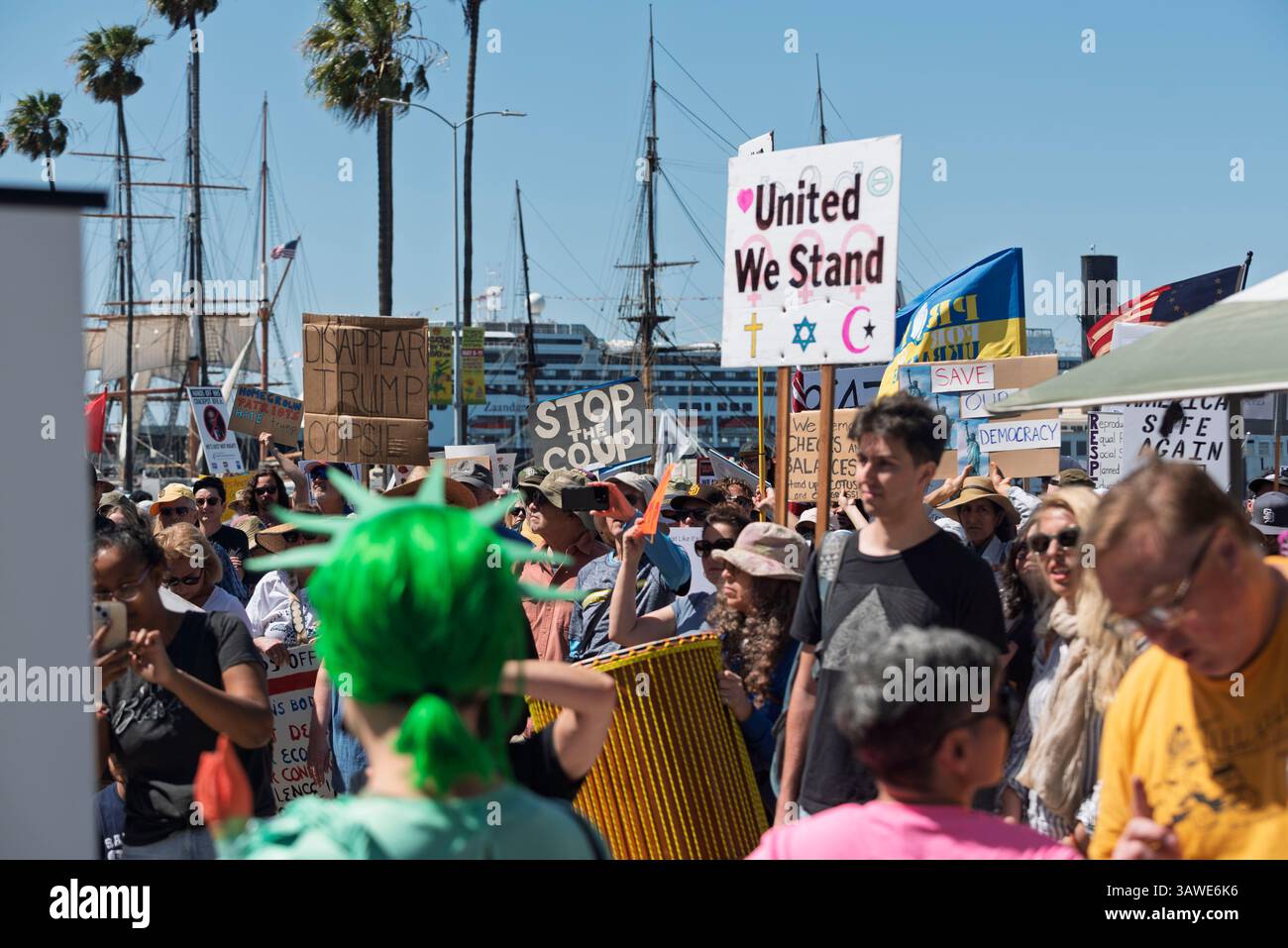 San Diego 5051 Protest Stock Photo - Alamy