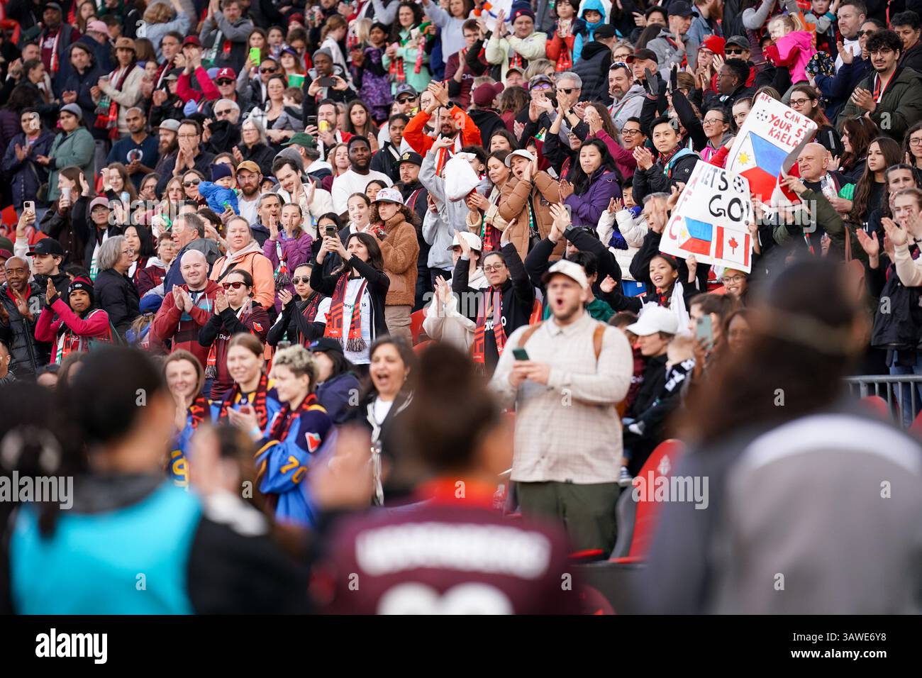Toronto, Canada. 19th Apr, 2025. Fans cheer after Northern Super League ...