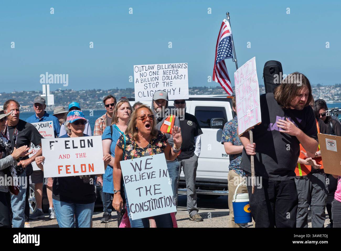 San Diego 5051 Protest Stock Photo - Alamy